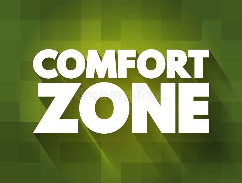 Comfort Zone Text Quote, Concept Background Stock Illustration ...
