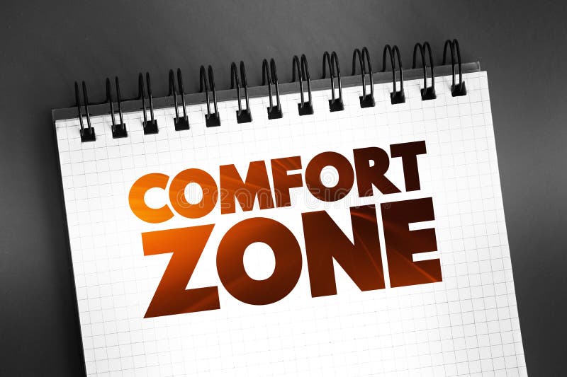 Comfort Zone Text Quote on Notepad, Concept Background Stock ...
