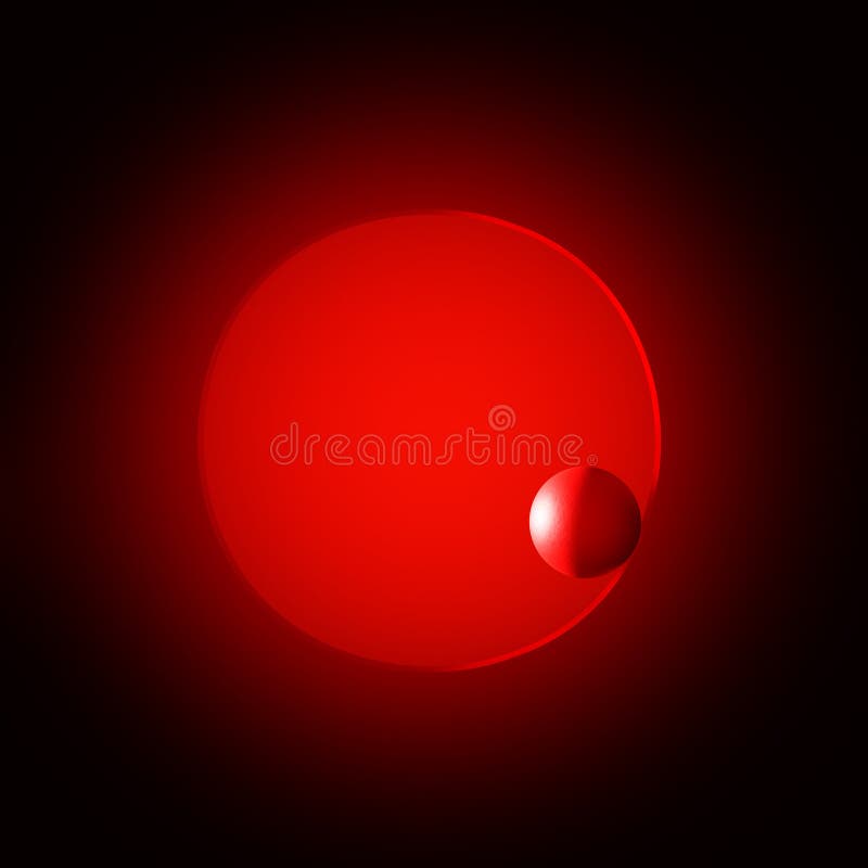 Comfort Zone or Vicious Cycle. Ball Rolling in the Red Circle. Abstract ...