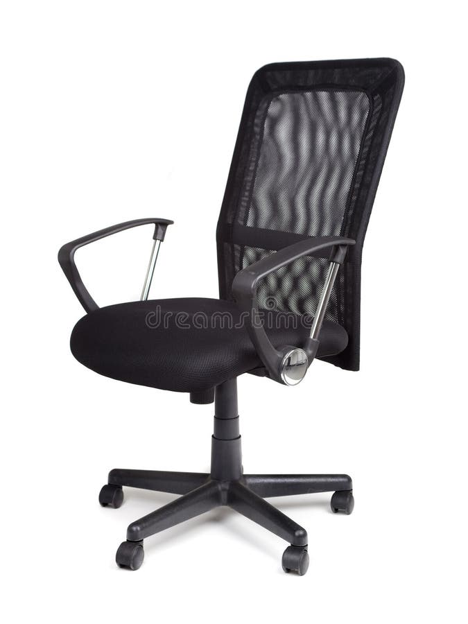 Comfortable Black Office Chair Stock Image - Image of black, office ...