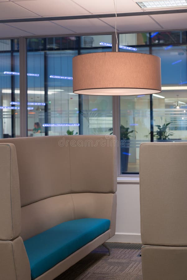 Comfortable Commercial Seating Area in Office Stock Image - Image of ...