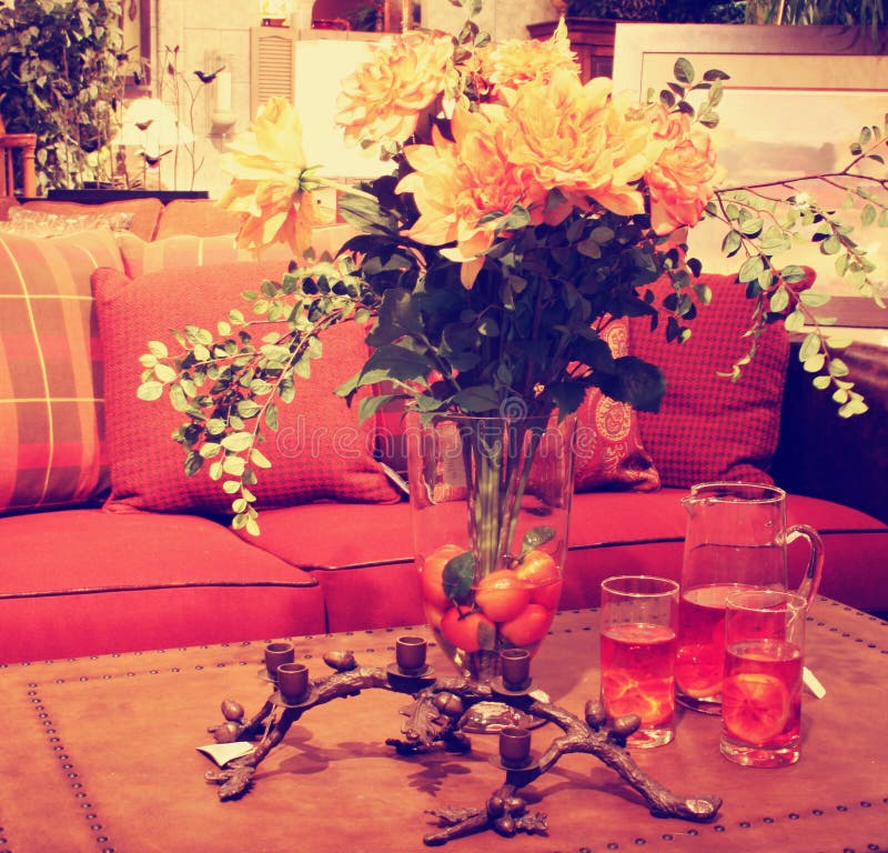 A Comfortable Cozy Interior Close Up of a Living Room Space Tone Stock ...