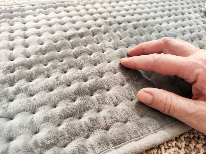 Comfortable Electric Heating Pad Relaxation Relief Cozy Home Setting ...