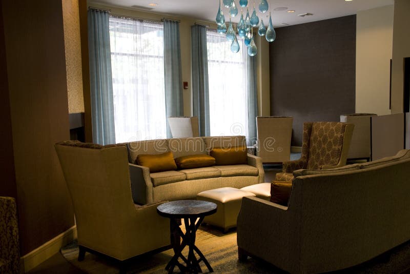 Comfortable hotel lobby stock photo. Image of interior - 31756534