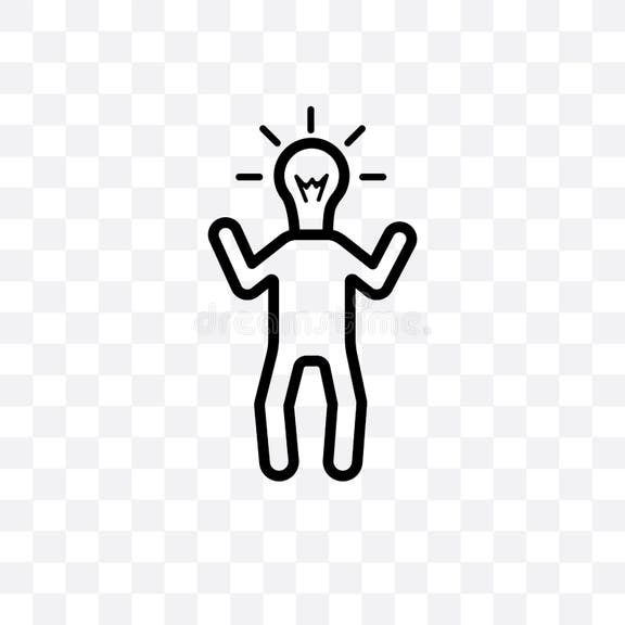 Comfortable Human Vector Linear Icon Isolated on Transparent Background ...