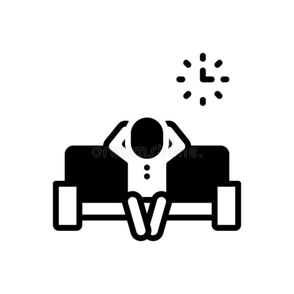 Black Solid Icon for Comfortable, Cozy and Convenient Stock Vector ...