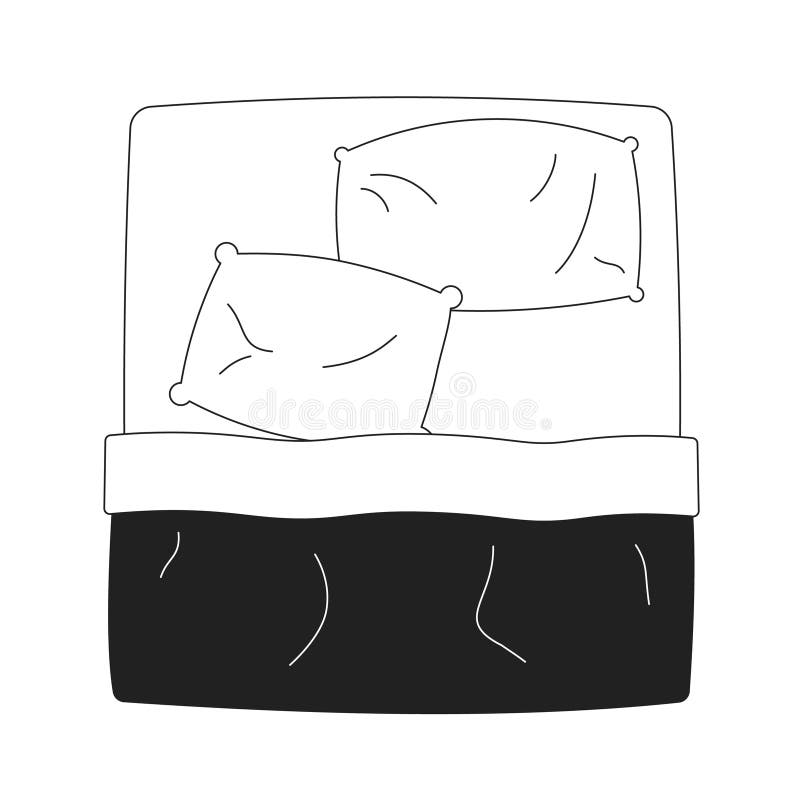Unmade Bed Drawing Unmade Bed Isolated Stock Illustrations – 50