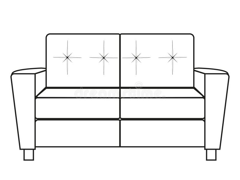 Comfortable Leather Armchair Icon, Furniture Object. Vector Stock ...