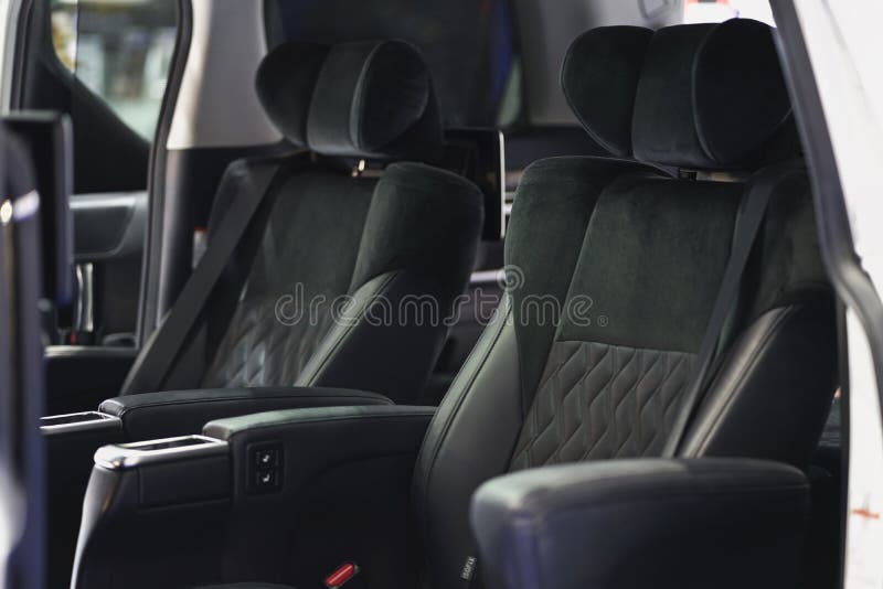 Comfortable Leather Seats in Car. Stock Image - Image of detail, auto ...