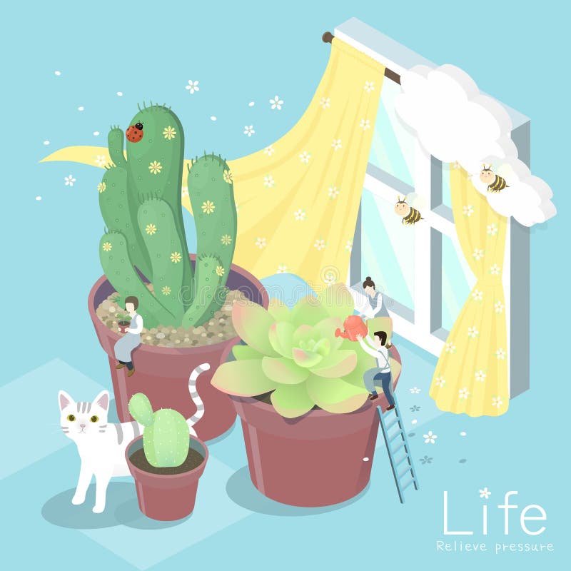 Comfortable life concept stock vector. Illustration of elegance - 58557375