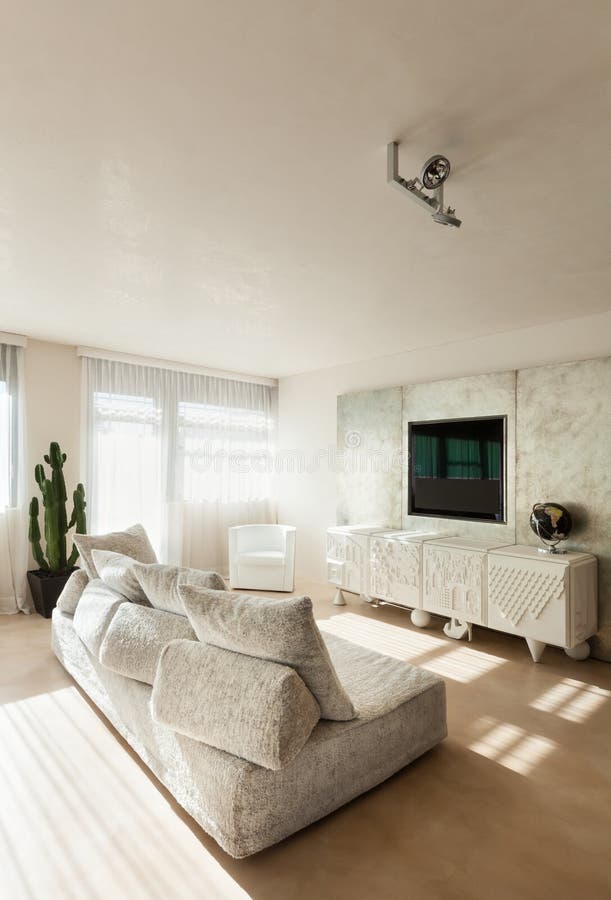 Comfortable living room stock image. Image of architecture - 35896971