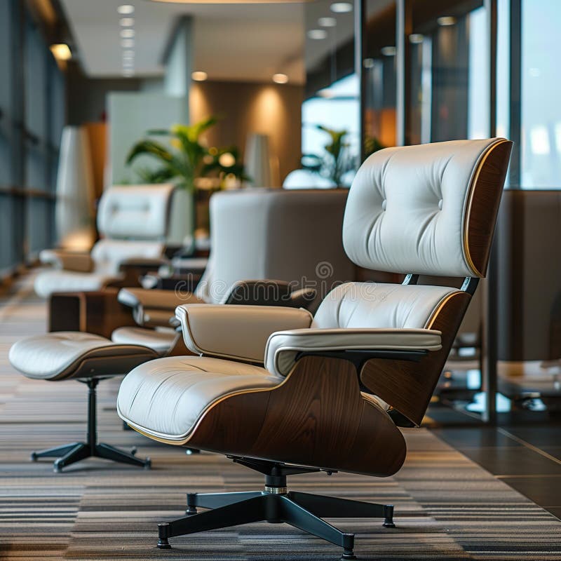 Comfortable Lounge Chairs in the Waiting Area of an Airport VIP Lounge ...