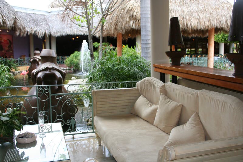 Comfortable Lounge at Resort Stock Photo - Image of comfortable, fancy ...