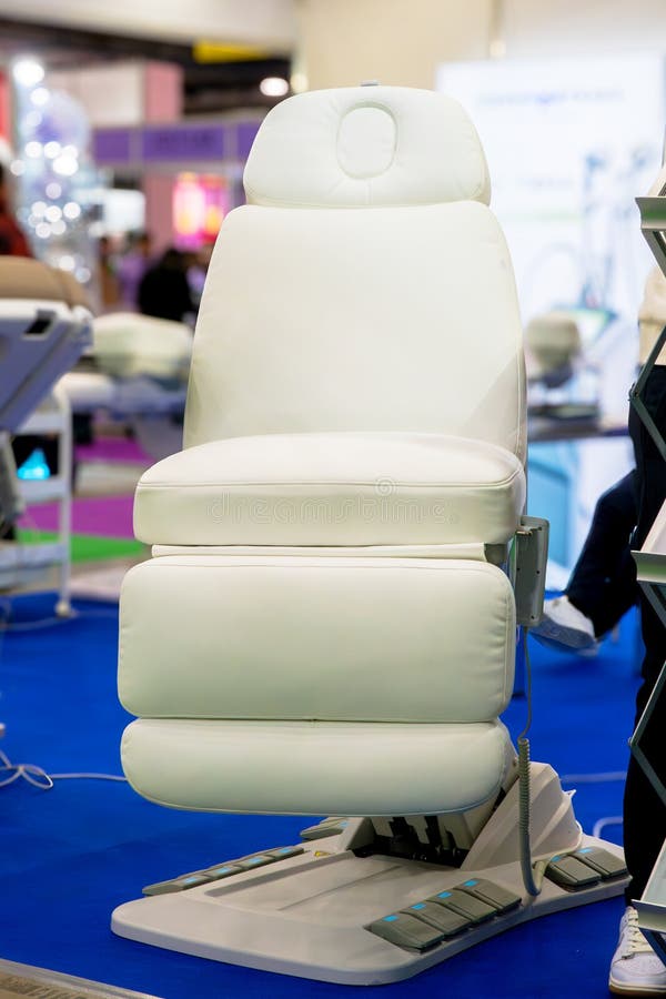 Comfortable Modern White Beauty Chair Stock Photo - Image of aesthetic ...