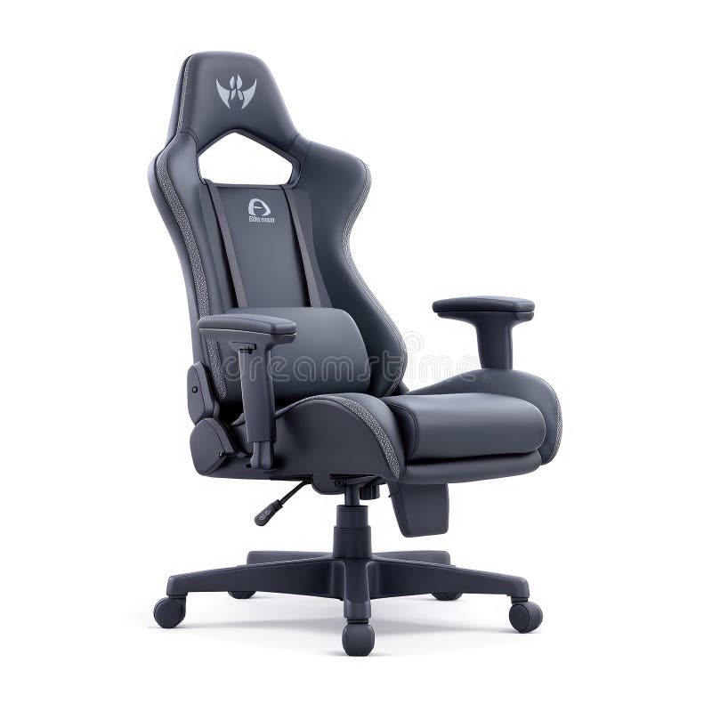 Comfortable Multi Color Gaming Chair on White Background. Interior ...