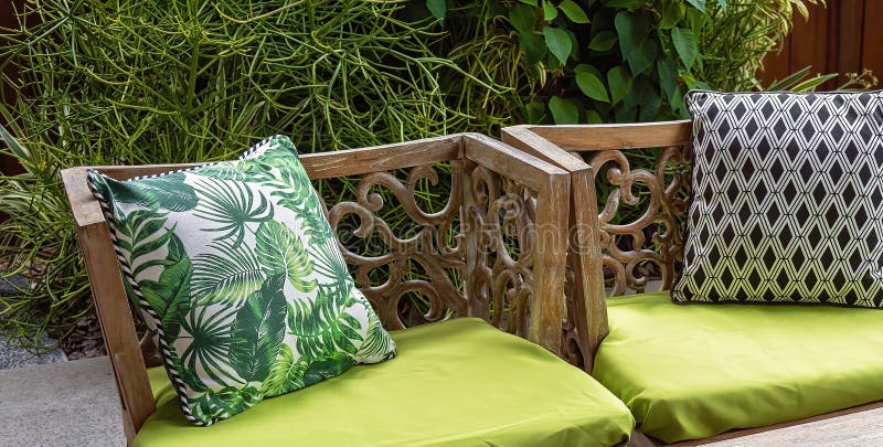 Comfortable Outdoor Seating Stock Image - Image of home, contemporary ...