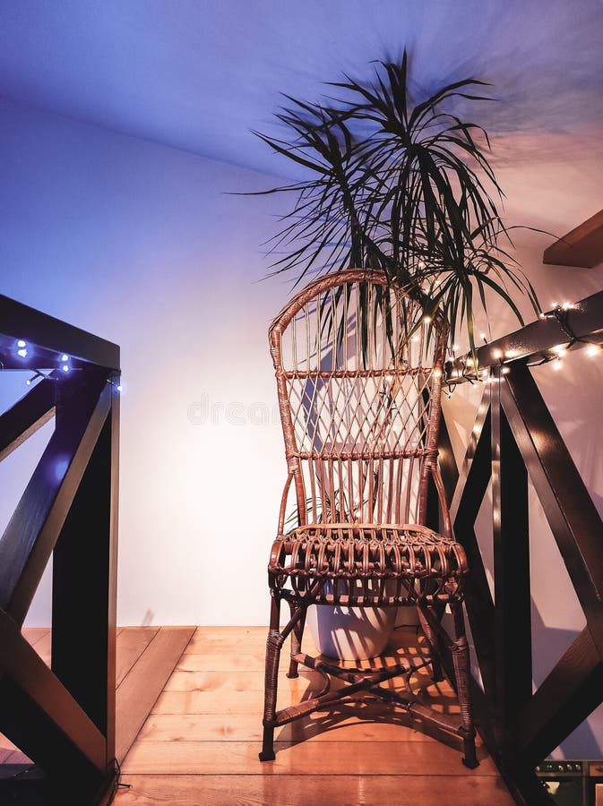 Comfortable Place To Sit and Think Stock Photo - Image of blue, chair ...