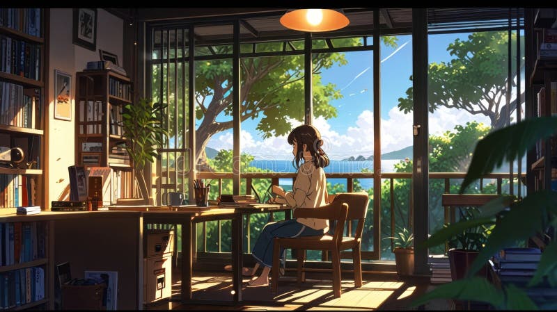 Comfortable Reading Corner with Lofi Atmosphere - AI Generated Art ...