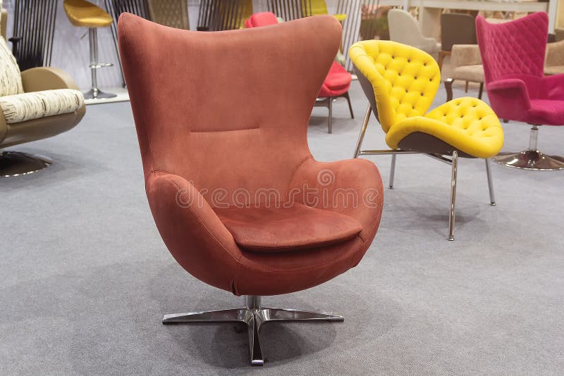 Comfortable Regional Chairs with a Furniture Store Stock Image - Image ...