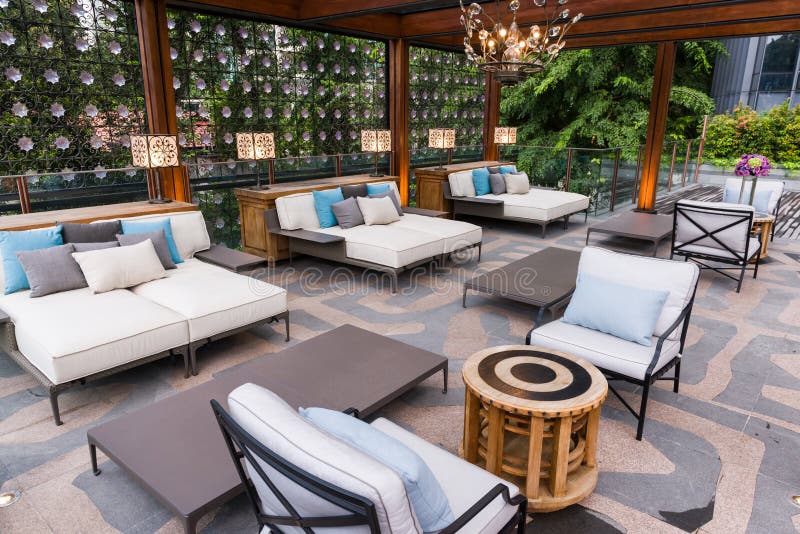 Comfortable Relaxation Area Stock Image - Image of decoration, luxury ...