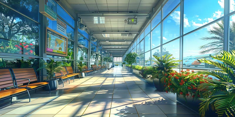 Comfortable Rest Areas for Tourists Background - Ai Generated Stock ...