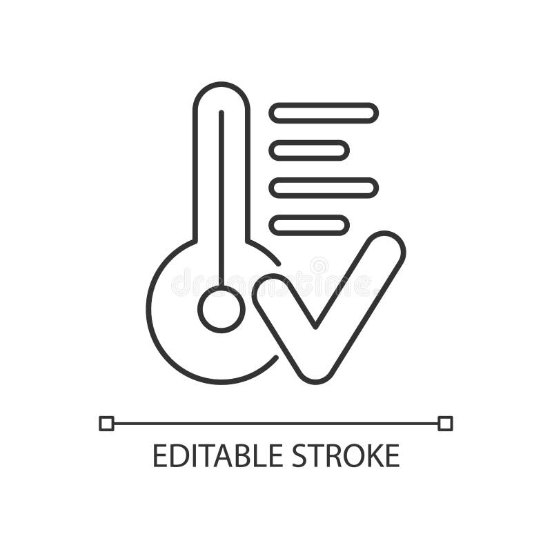 Room Temperature Control Symbol Stock Illustration - Illustration of ...