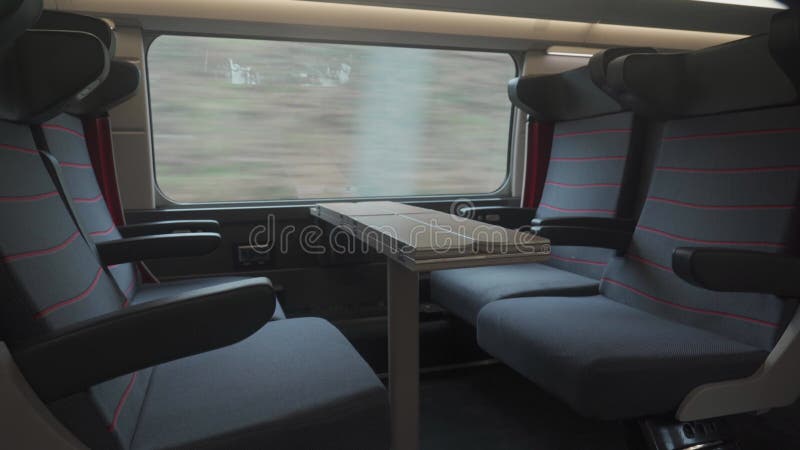 Comfortable Seat in First Class on TGV Train First Class. French Train ...