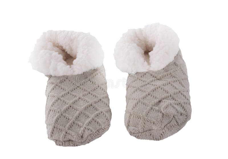 Comfortable Slippers in Studio Stock Image - Image of cold, wool: 328616805