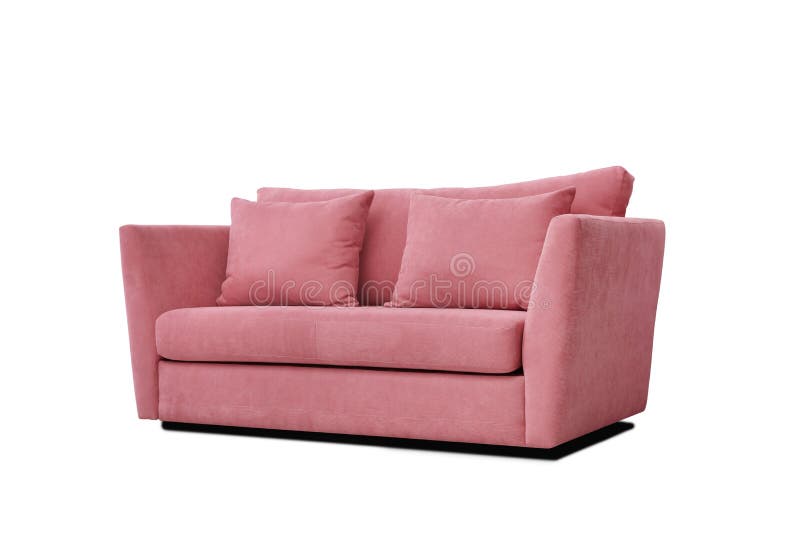 Comfortable Sofa on White Background Stock Photo - Image of furnishing ...