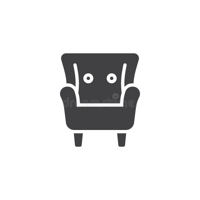 Comfortable Soft Armchair Vector Icon Stock Vector - Illustration of ...
