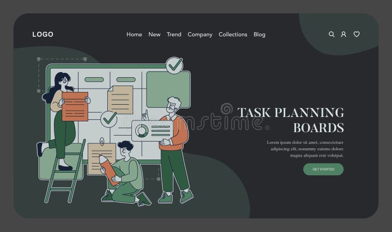 Comfortable Working. Flat Vector Illustration Stock Vector ...