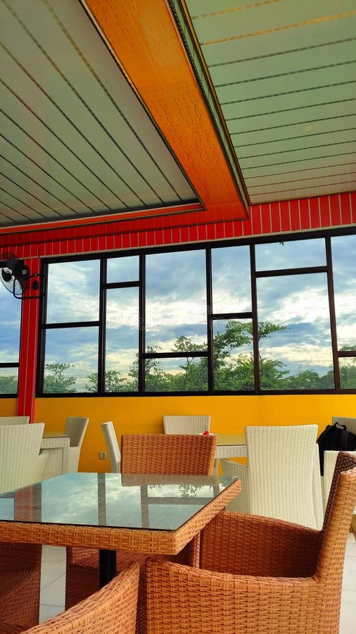 The Comfy and Beautiful Restaurant Hotel Stock Image - Image of java, house: 261852785