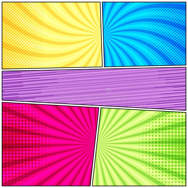 Comic Abstract Bright Composition Stock Vector - Illustration of ...