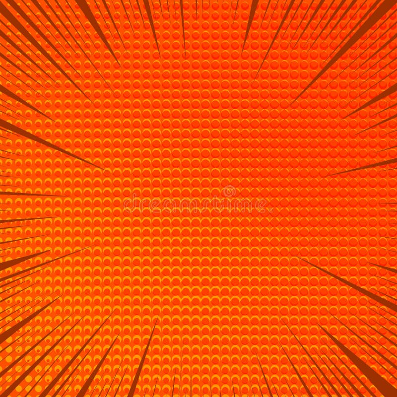 Comic Abstract Orange Explosive Background Stock Vector - Illustration ...