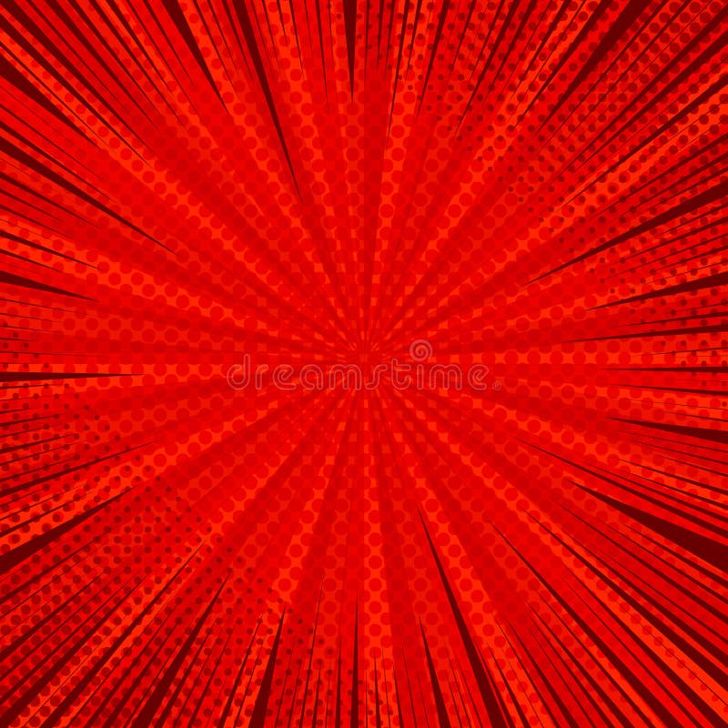 Comic Abstract Red Background Stock Vector - Illustration of explosion ...