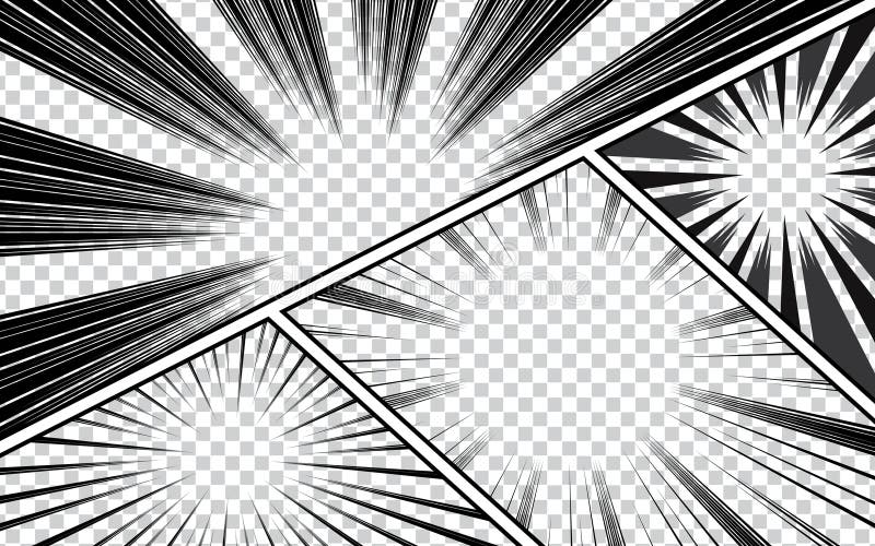 Comic Abstract Scene Page Background. Vector Illustration Stock Vector ...