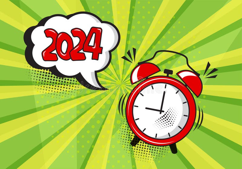 Clock New Year 2024 Stock Illustrations – 861 Clock New Year 2024 Stock ...