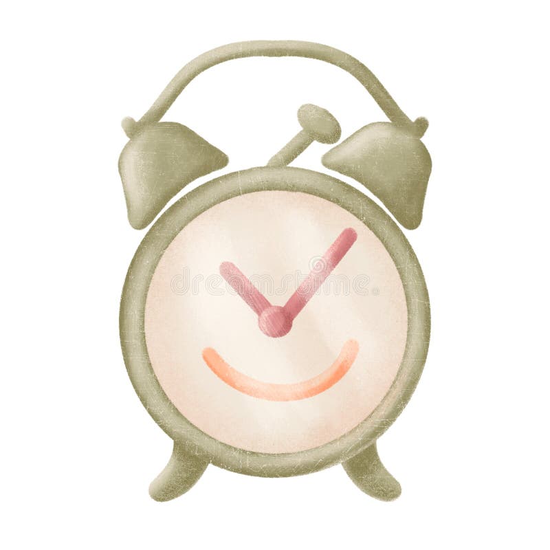 Comic Alarm Clock Ringing and Expression. Bright Cartoon Object in ...