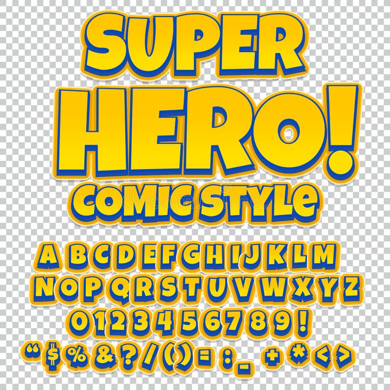 Comic alphabet set stock vector. Illustration of colorful - 194861660