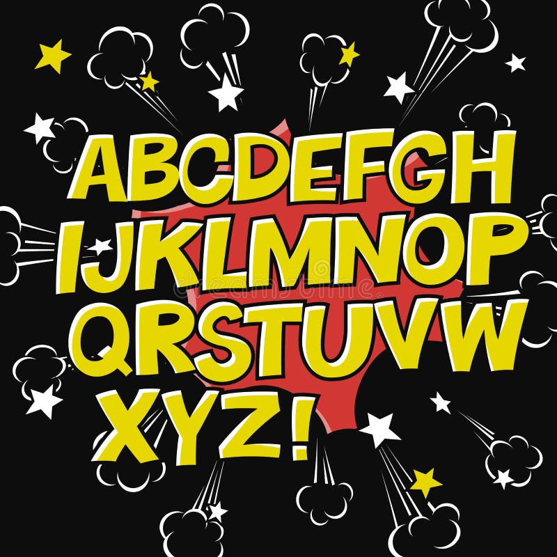 Comic Book Fonts Stock Illustrations – 530 Comic Book Fonts Stock ...