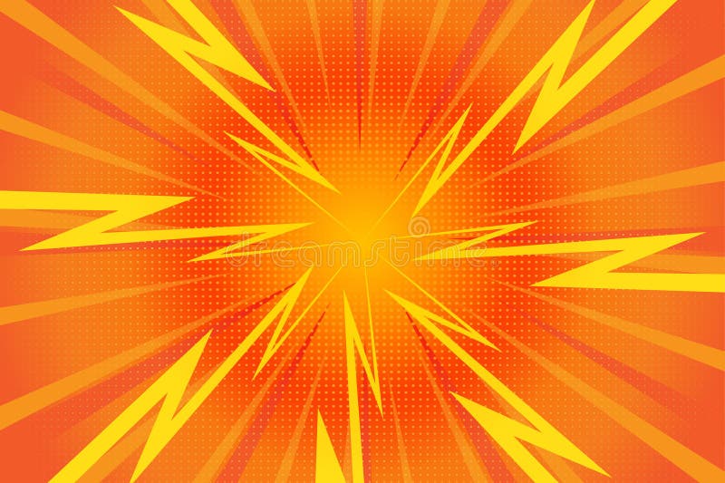 Colourful Comic Book Style Explosion Vector Effect Background Stock ...