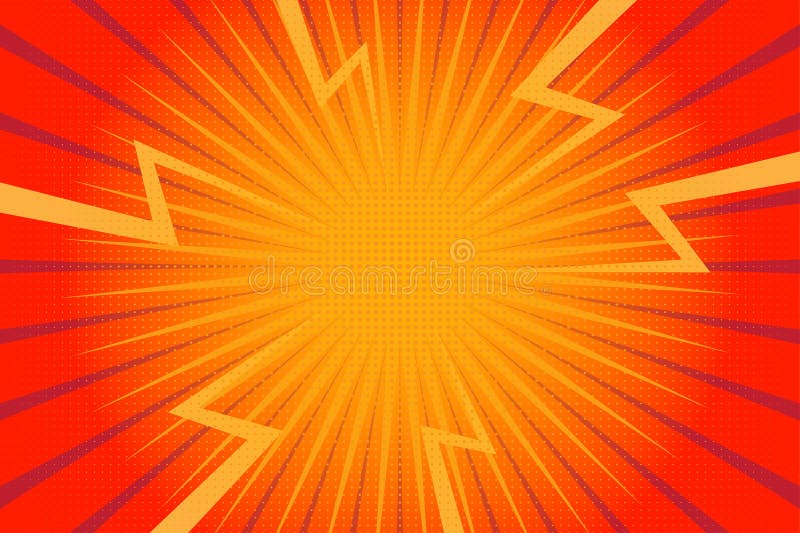 Colourful Comic Book Style Explosion Vector Effect Background Stock ...