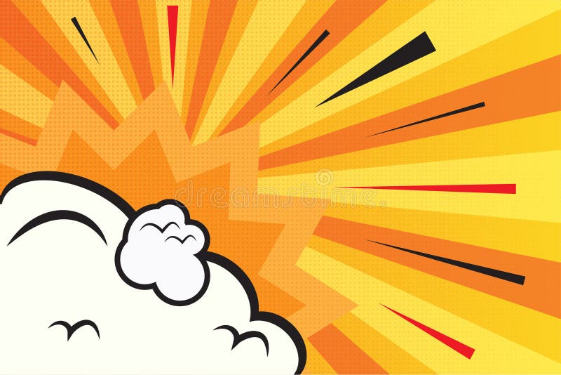 Vector Illustrated Cartoon Comic Halftone Fun Background. Stock Vector ...