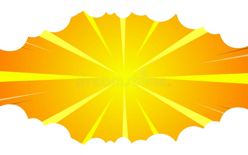 Comic Background Clouds Rays Stock Illustrations – 767 Comic Background ...