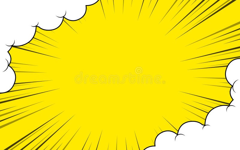 Pop Art Comic Background with Cloud and Star. Cartoon Vector Illustration Stock Vector ...