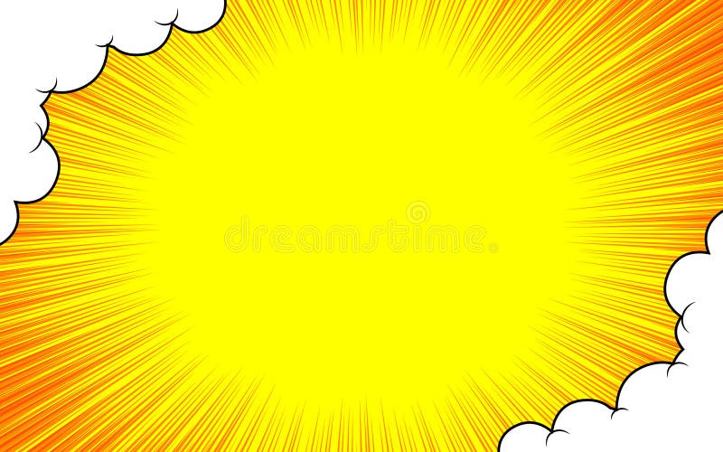 Comic Background with Clouds. Vector Illustration EPS 10 Stock Vector ...