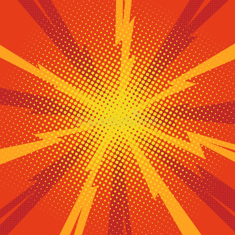 Comic Lightning Background. Stock Vector - Illustration of book ...