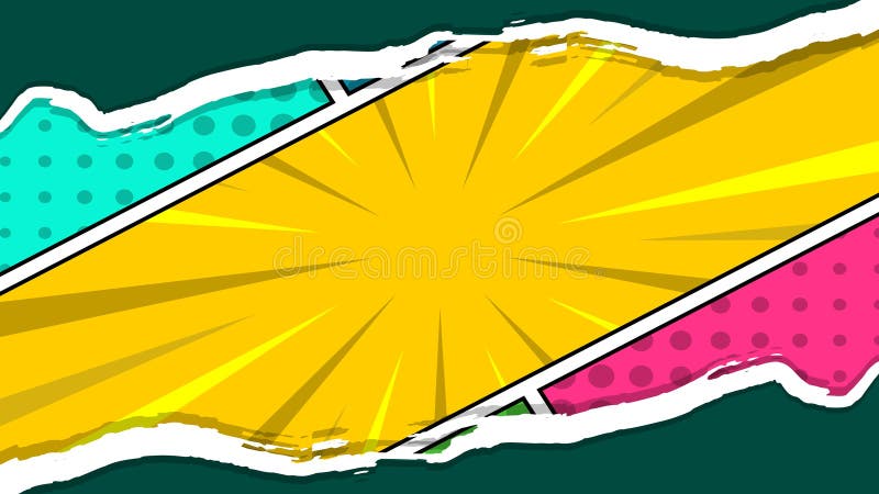 Comic Background with Empty Space Colorful Vector Stock Illustration ...