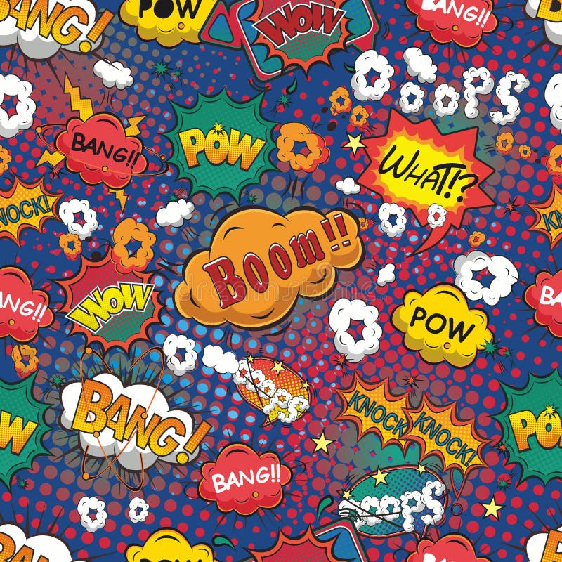 Comic Background Pattern 10 Vector Illustration Stock Vector ...