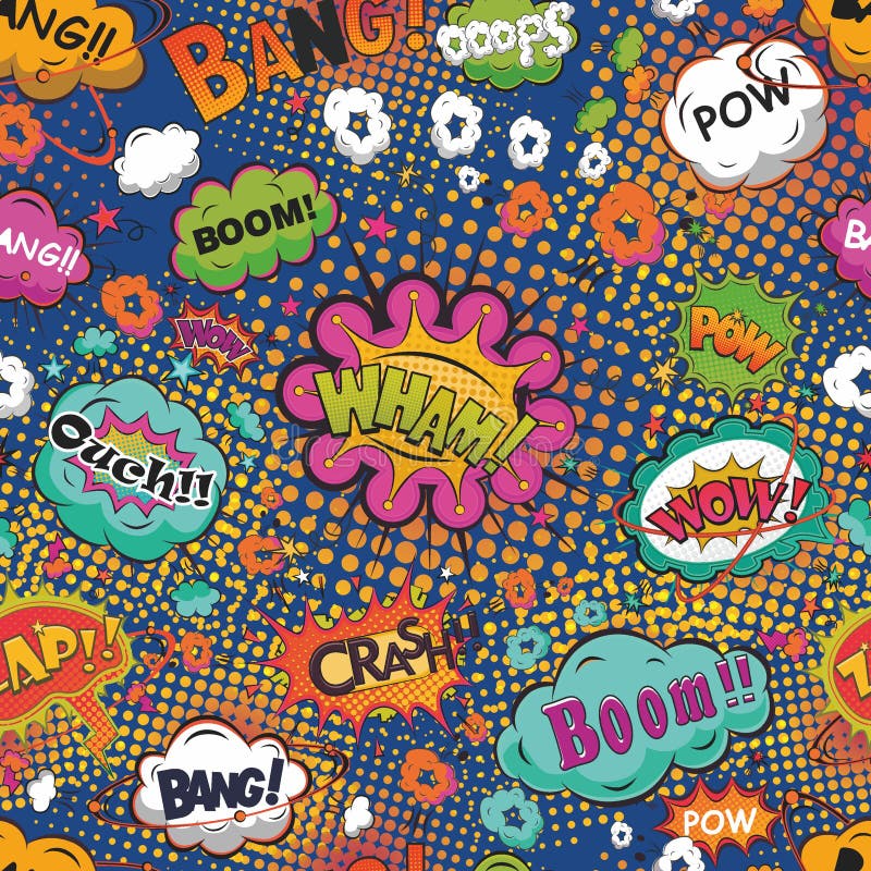 Comic Background Pattern 4 Vector Illustration Stock Vector ...